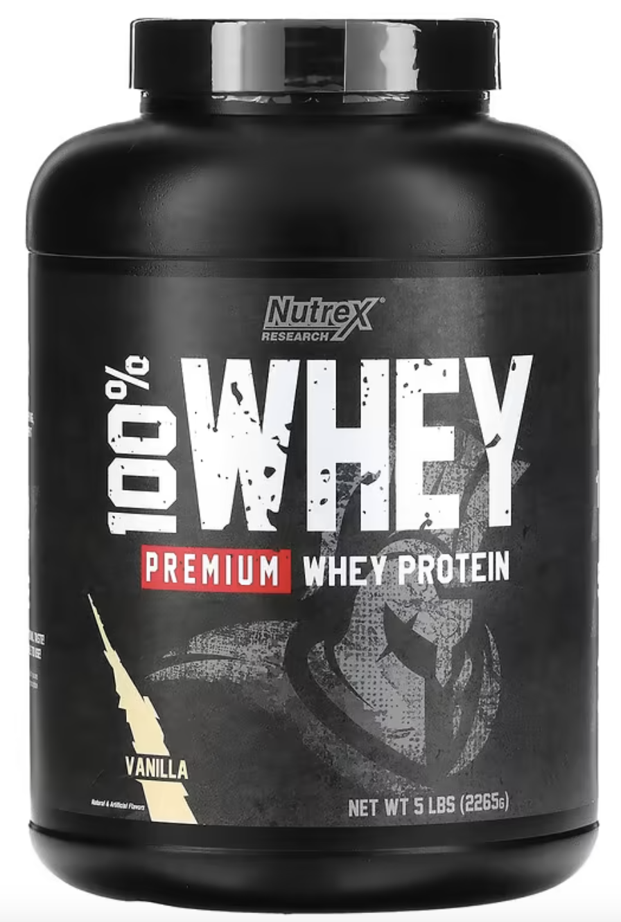 Протеин Nutrex 100% Premium Whey Protein, Vanilla, 2265 г (NRX-02906 ...