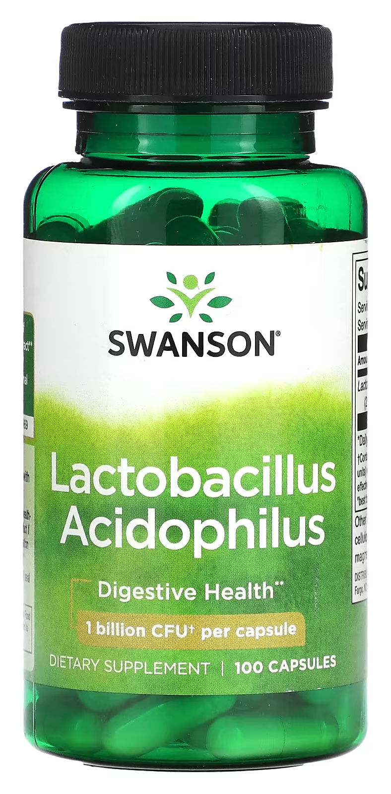 Пробиотик Swanson Lactobacillus Acidophilus, 1 Billion CFU, 100 капсул ...