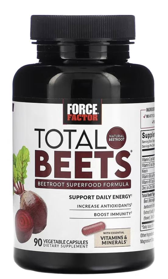 Комплекс Force Factor Total Beets, Beetroot Superfood Formula, 90 ...