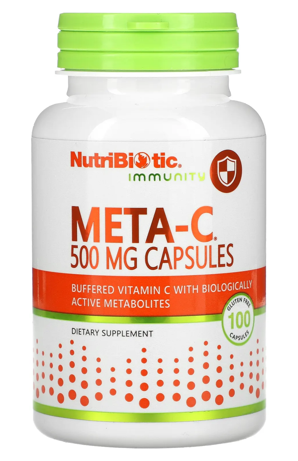 Комплекс NutriBiotic Immunity, Meta-C, 500 мг, 100 капсул (NBC-00180 ...