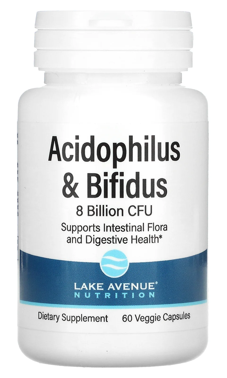 Пробиотик Lake Avenue Nutrition Acidophilus and Bifidus, Probiotic ...