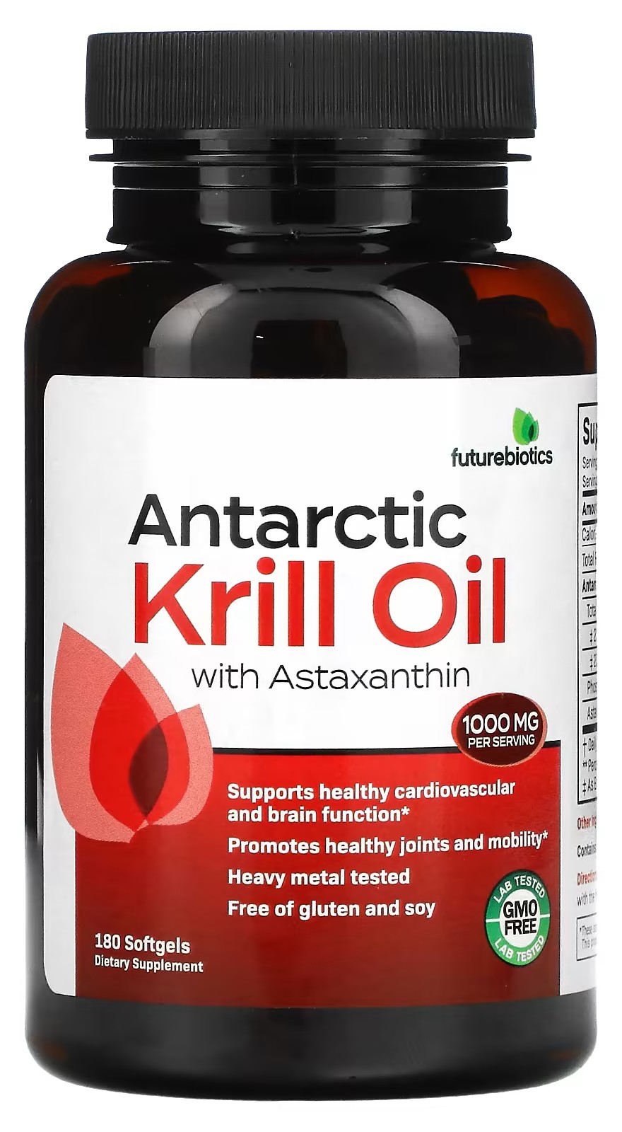 БАД Futurebiotics Antarctic Krill Oil with Astaxanthin, 500 мг 180 ...