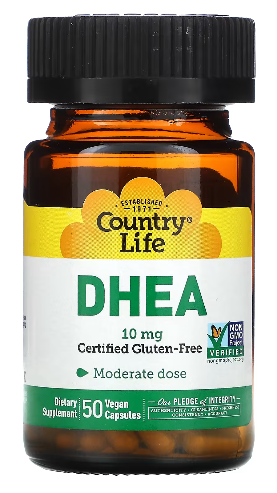 БАД Country Life DHEA, 10 мг, 50 веганских капсул (CLF-01665) — купить ...
