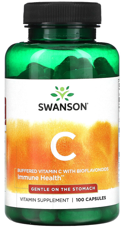 Витамины Swanson Buffered Vitamin C with Bioflavonoids, 100 капсул (SWV ...