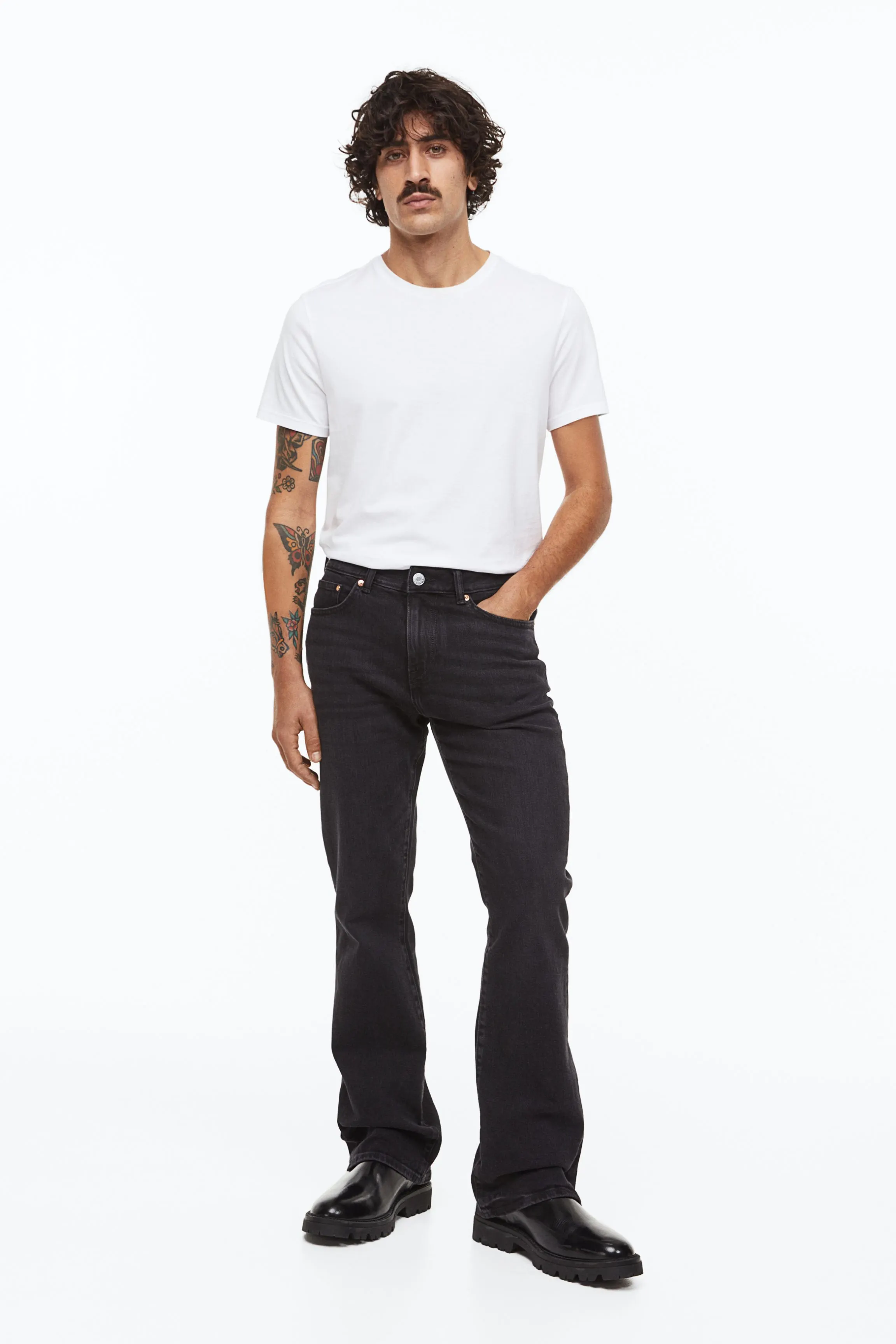 Мужские джинсы H&M Flared Slim (1132148002) — купить с доставкой из США ...